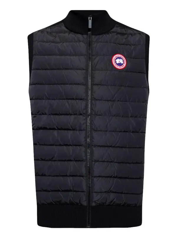 Canada Goose Hybridge High-neck Zipped Padded Gilet - Black