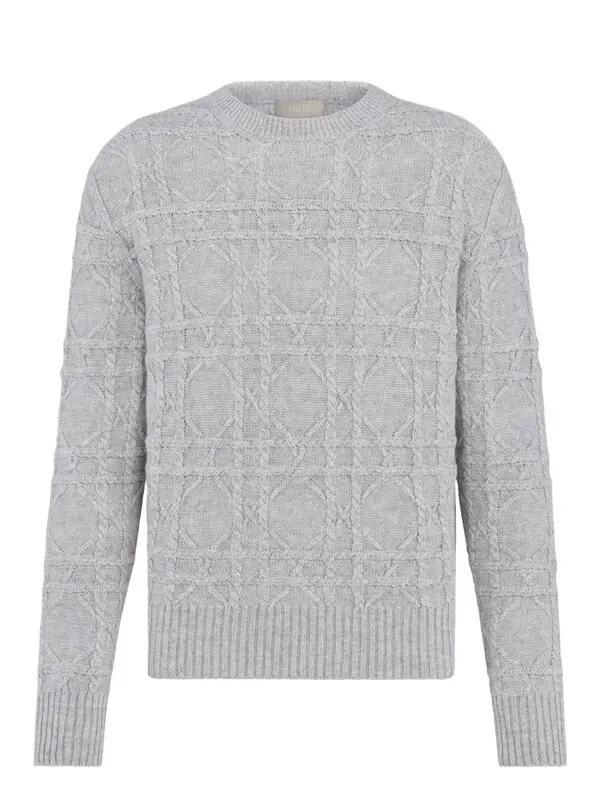 Dior Icons Cannage Jumper - Grey
