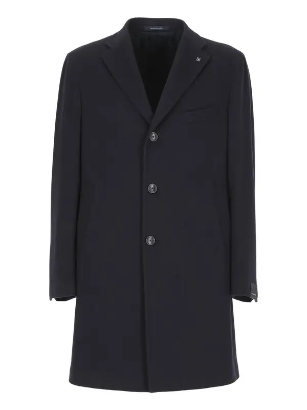 Tagliatore Single-breasted Long Sleeve Coat - Black