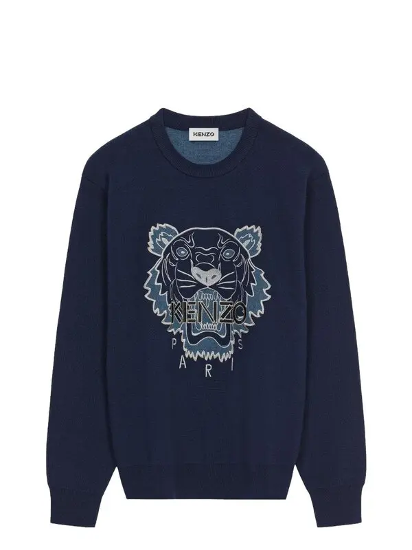 Kenzo Tiger Motif Sweatshirt - Black