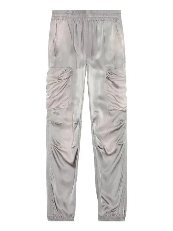 DIESEL® Satin Cargo Trousers - Gray