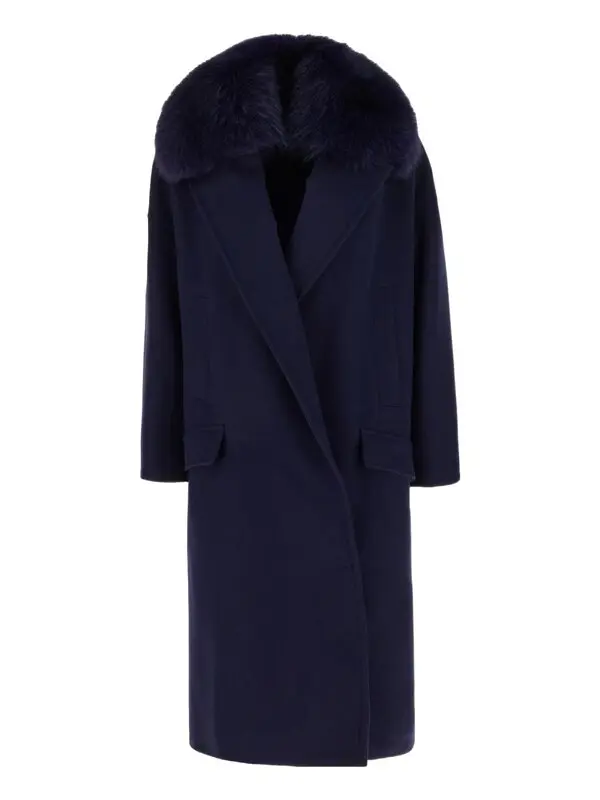 BLANCHA Long-sleeved Coat - Black