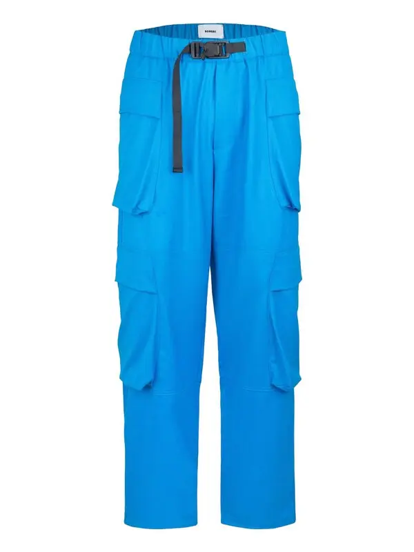 BONSAI Cargo Pants With Multiple Pockets - Blue