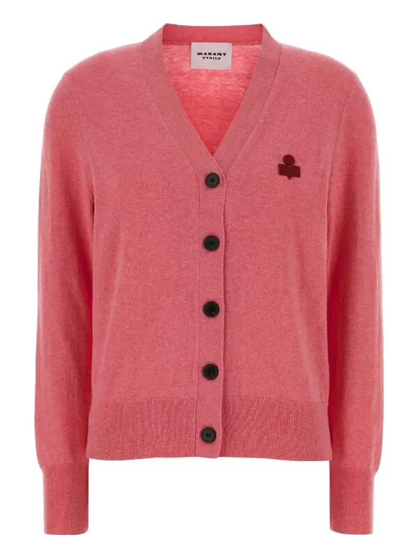 Isabel Marant Étoile Karina V-neck Cardigan - Deep Pink