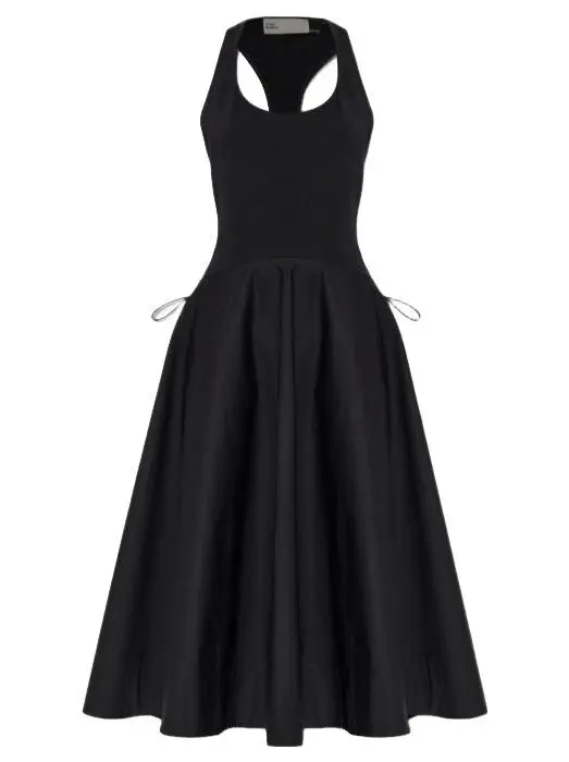 Tory Burch Racerback Midi Dress - Black