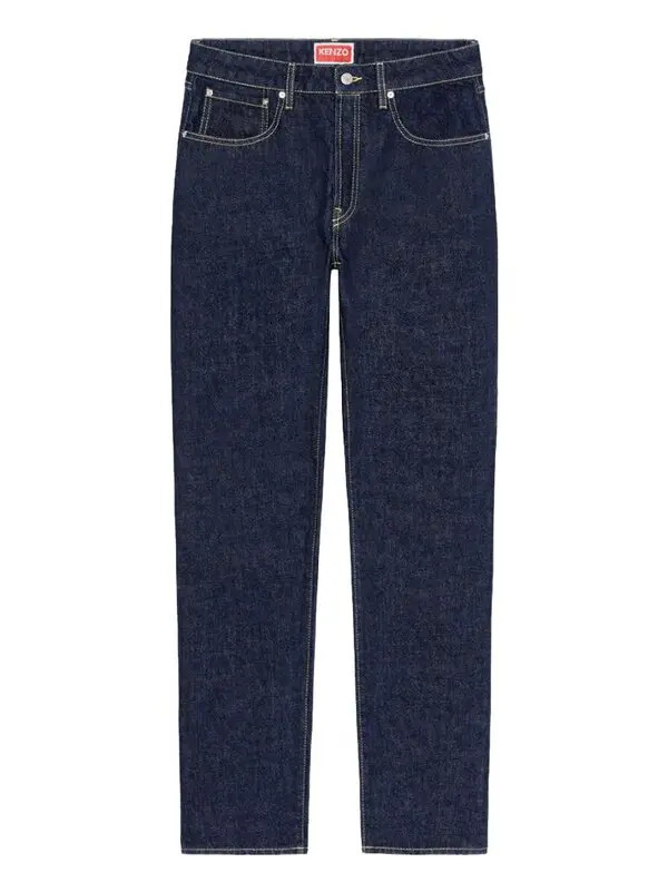 Kenzo Low-rise Slim-fit Jeans - Black