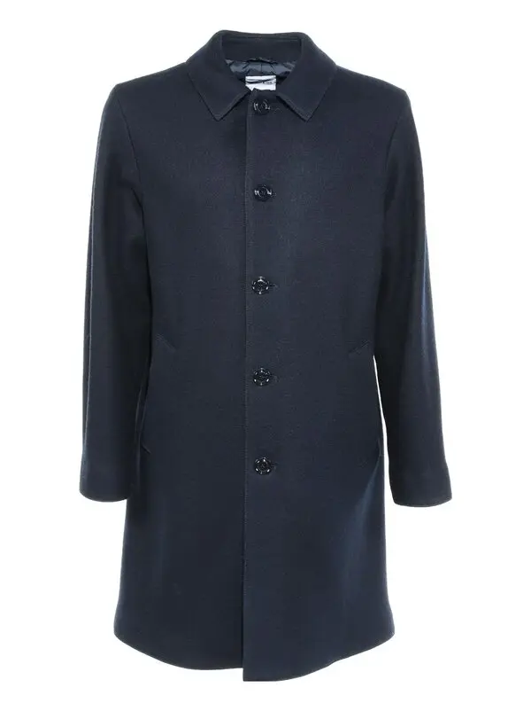 Aspesi Single-breasted Coat - Blue
