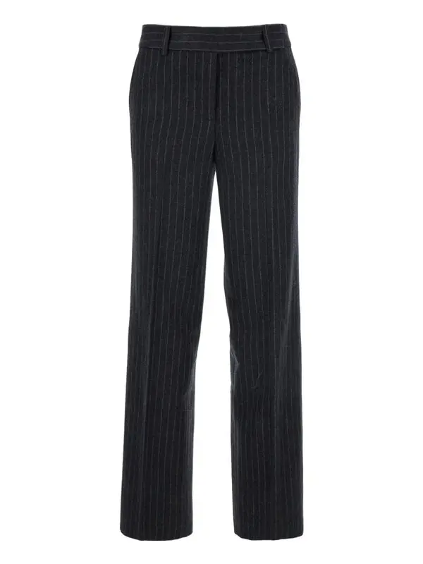 Michael Kors Tailored Pinstripe Trousers - Black