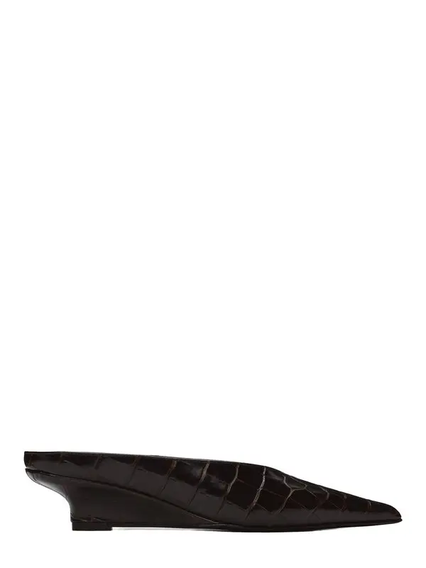 TOTEME 35mm Sharp Mules - Black