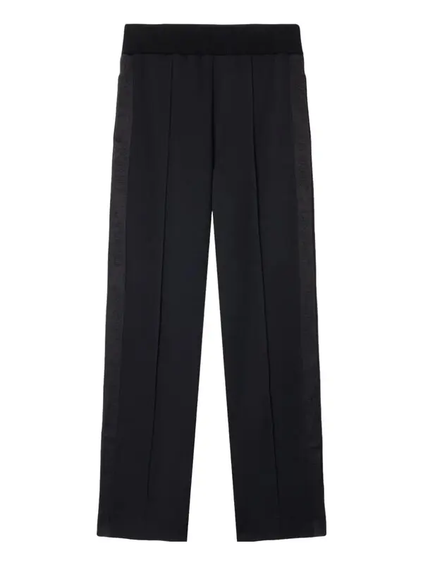 Off-White Straight Leg Track Pants With Logo Detail - Black