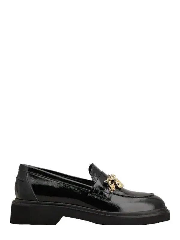 ROGER VIVIER Viv Rangers Chain-embellished Loafers - Black