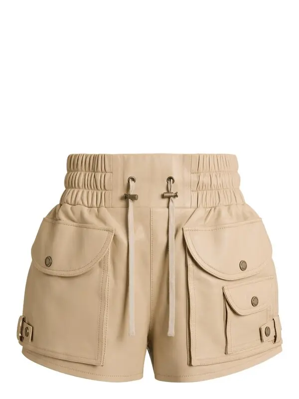 Balmain Cargo Pocket Shorts - Beige