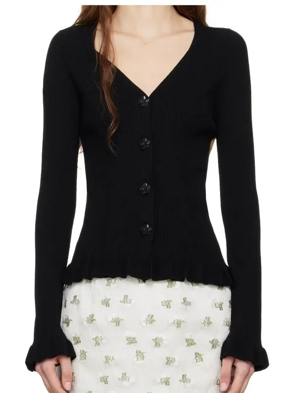 Cecilie Bahnsen Cassia Cardigan - Black