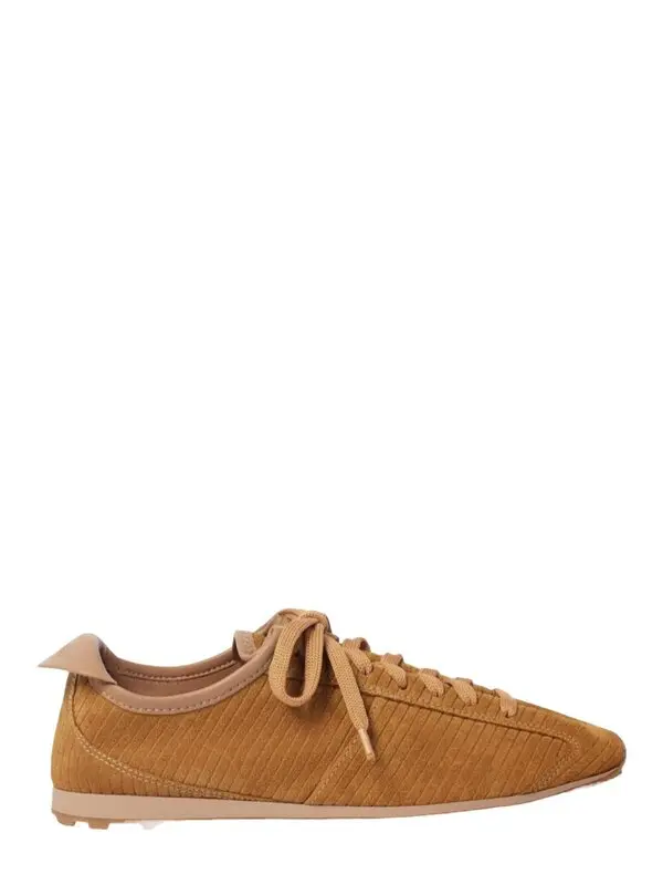 Jacquemus Embossed-suede Sneakers - Camel