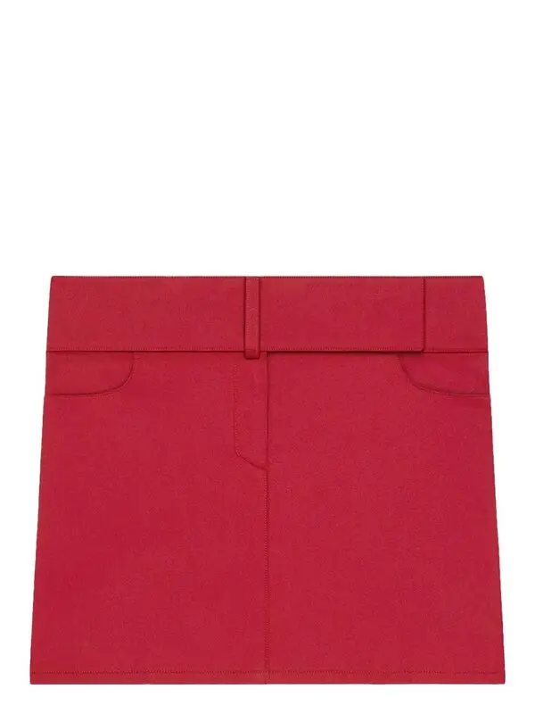 COURREGES Courrèges Belted Mini Skirt - Ruby Colour
