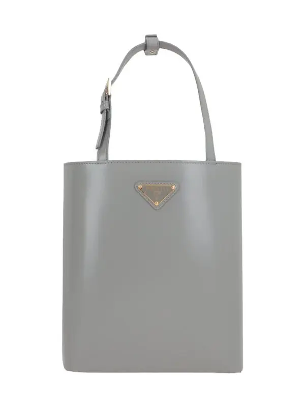 Prada Logo Shoulder Bag - Cloud Ash
