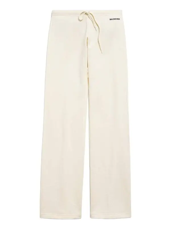 Balenciaga Logo Drawstring Joggers - Cream