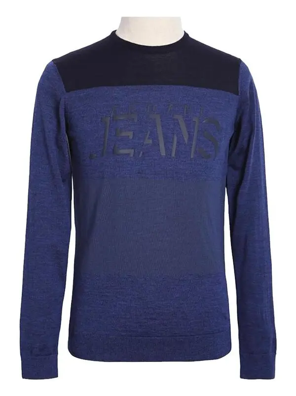 Emporio Armani Logo Long-sleeved T-shirt - Blue