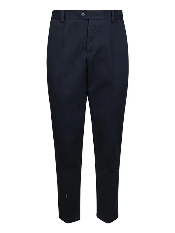 PT TORINO Tailored Straight Leg Trousers - Black