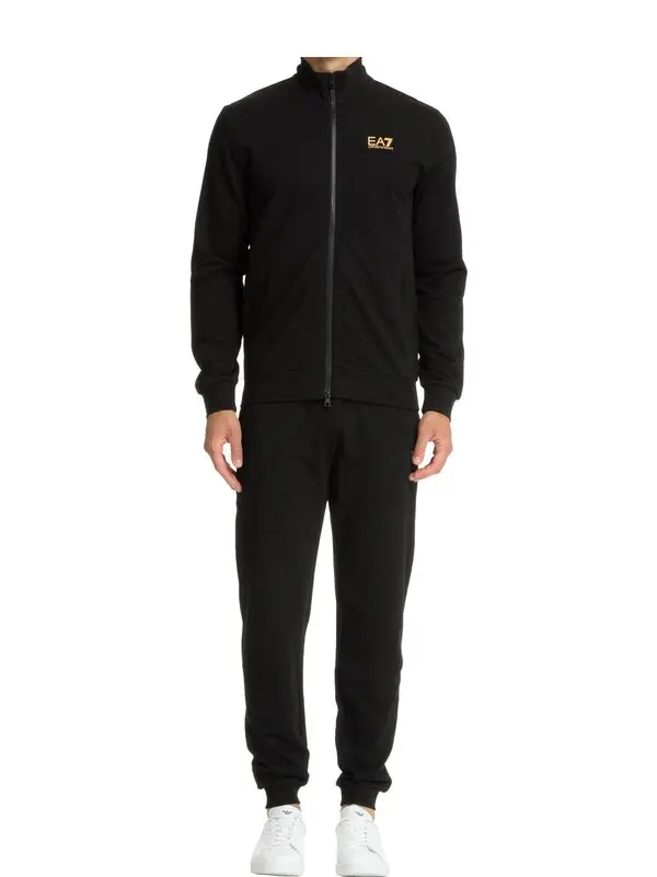EA7 Logo-print Tracksuit - Black
