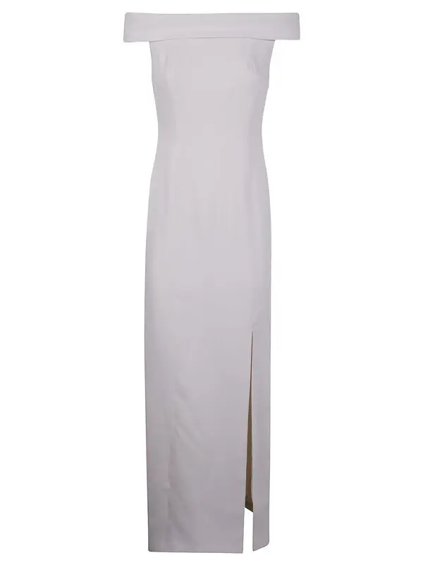 Ralph Lauren Off-the-shoulder Maxi Dress - Gray