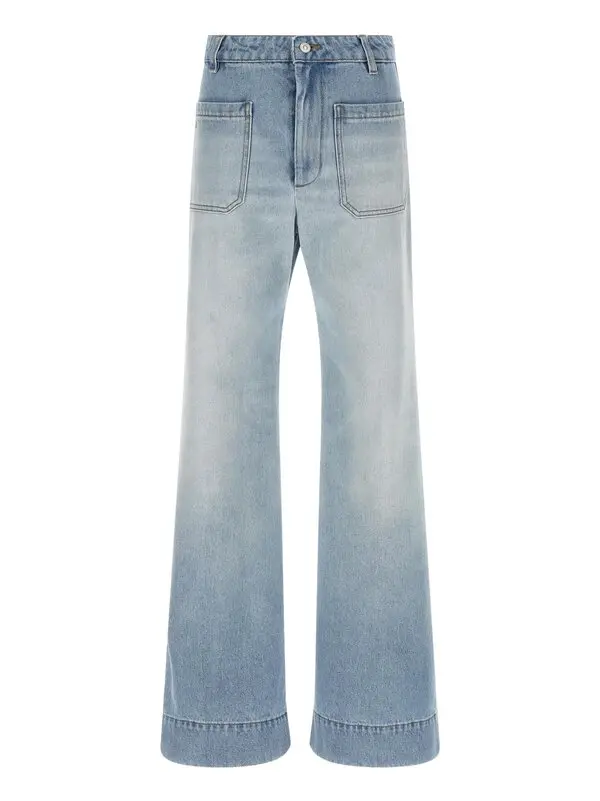 Victoria Beckham Alina Flared Jeans - Light Blue
