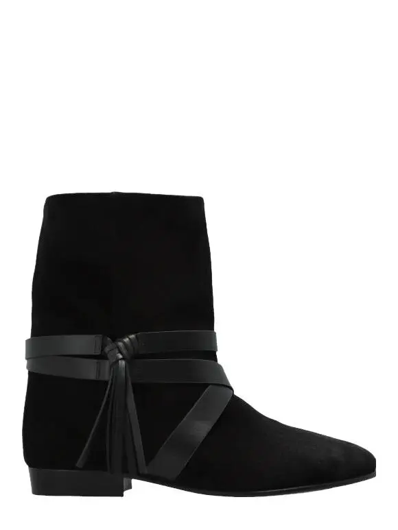 Isabel Marant Étoile Rejen Tassel Detail Ankle Boots - Black