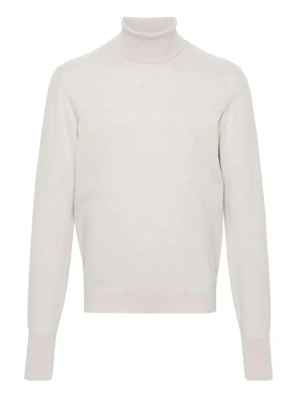 DRUMOHR Roll Neck Cashmere Knitwear - Beige