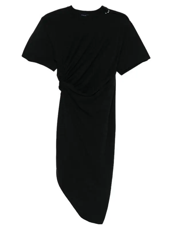 MUGLER Pierced Asymmetric Dress - Black