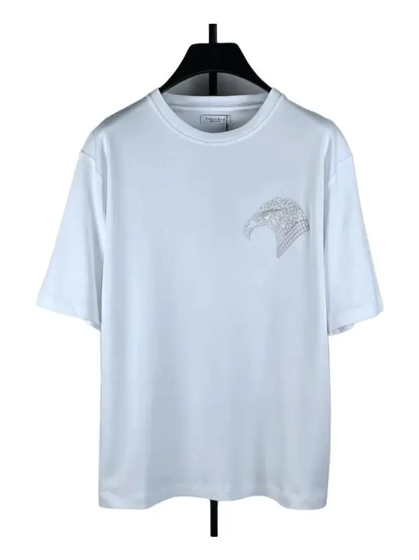 Stefano Ricci T-shirt With Round Neck And Short Sleeves - Blue
