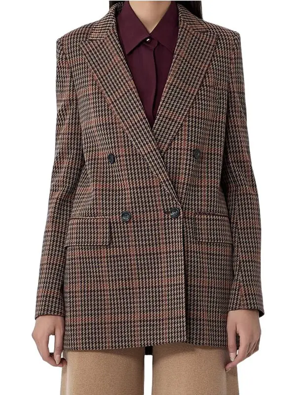 Max Mara Guelfo Checked Blazer - Multicolor
