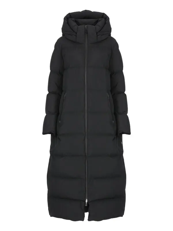 Herno Gore-tex Zip-up Quilted Coat - Black
