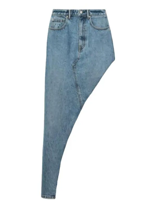 Alexander Wang Asymmetric High-waist Denim Skirt - Blue
