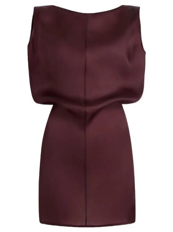 Khaite Toma Dress - Ferroaluminum Garnet