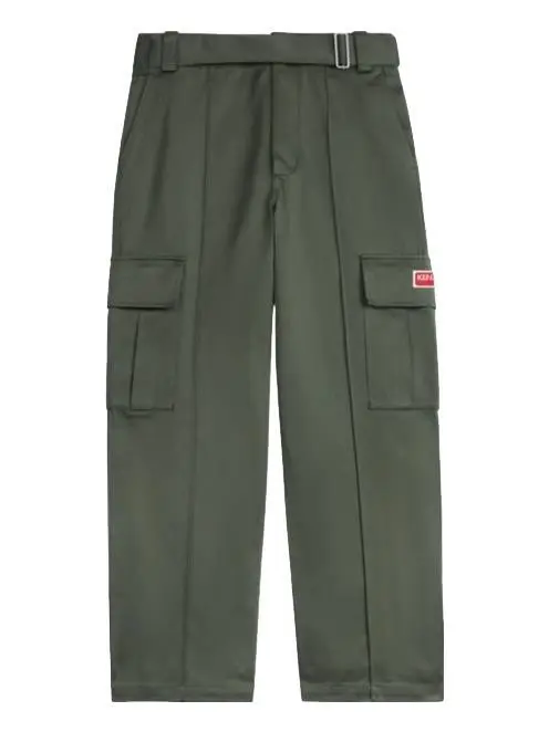 Kenzo Belted Cargo Pants - Deep Khaki
