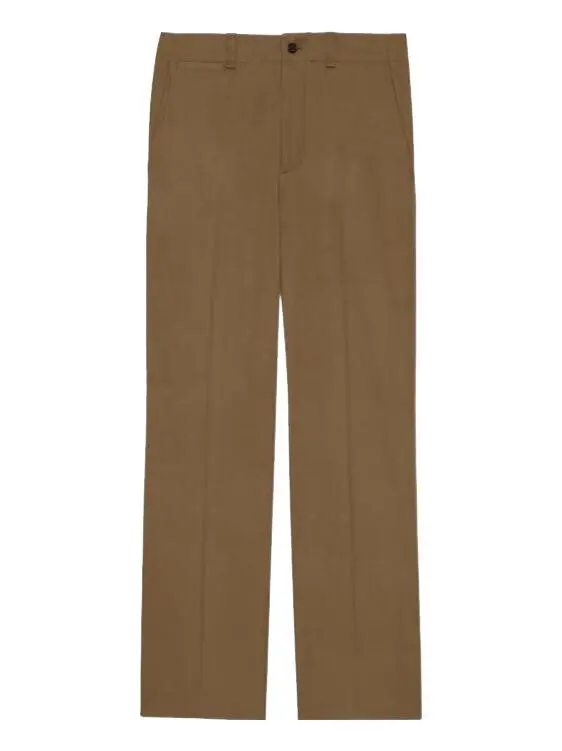 Saint Laurent Mid-rise Tailored Pants - Green
