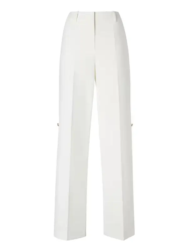 Fendi Straight-leg Pleated Trousers - White
