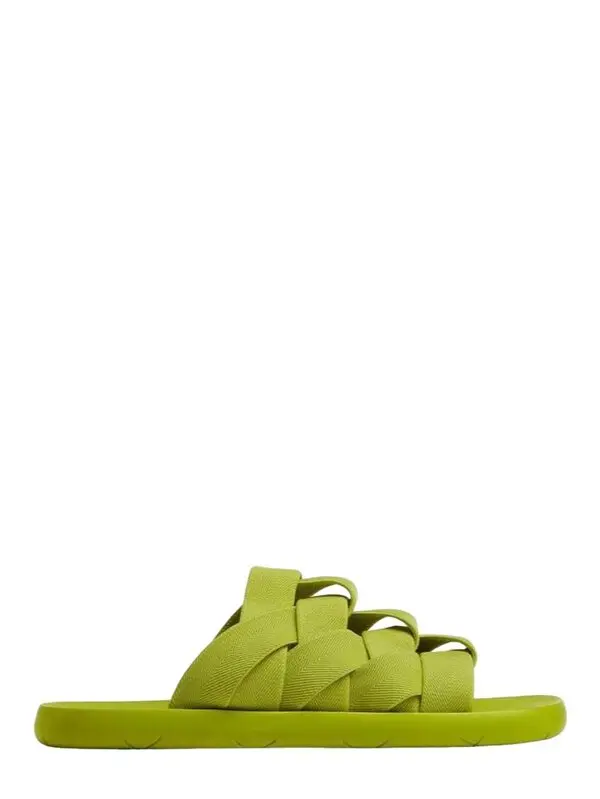 Bottega Veneta Intrecciato Elasticated Open Toe Sandals - Green