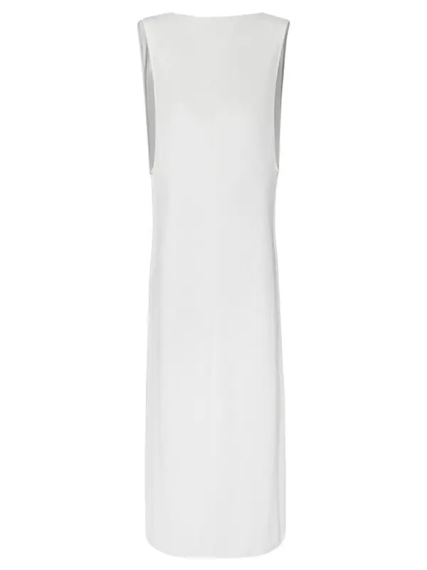Jacquemus Draped Shift Dress - White
