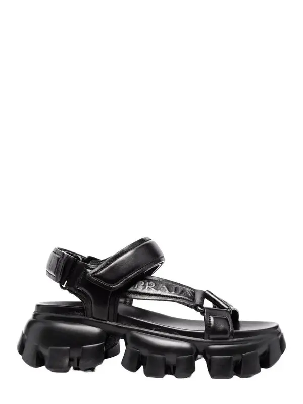 Prada Sporty Chunky-sole Sandals - Black