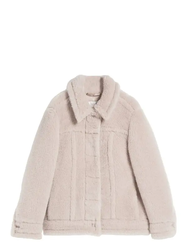 Max Mara Teddino Faux-shearling Jacket - Nude