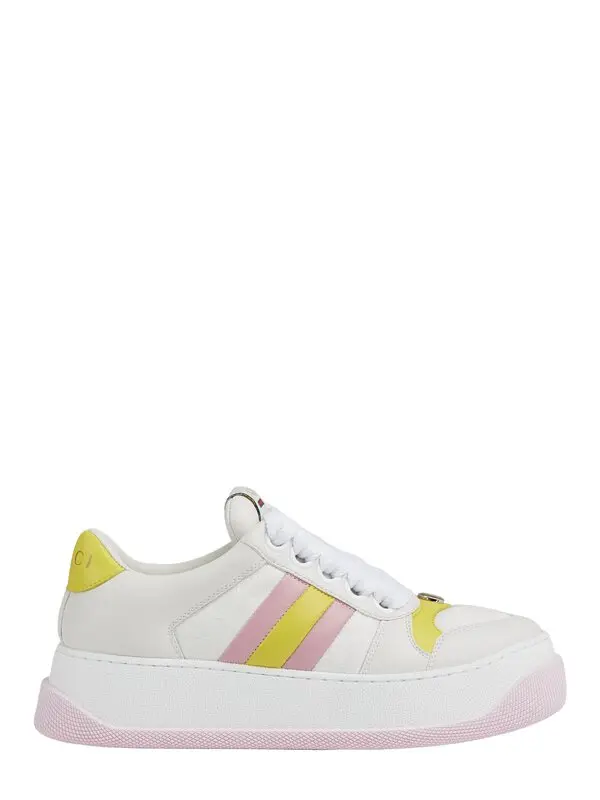Gucci Screener Platform Sneakers - White