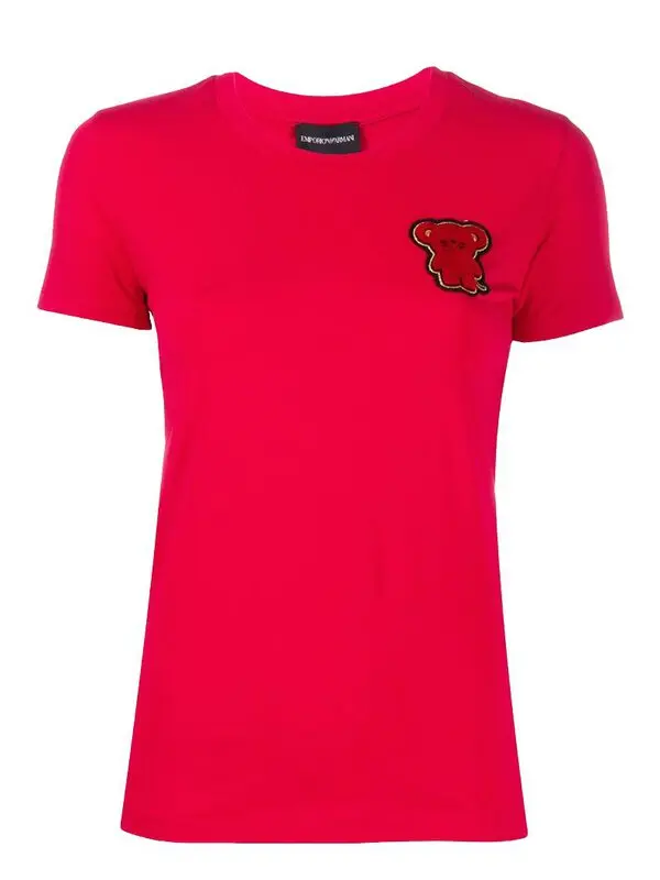 Emporio Armani Teddy Bear Decal T-shirt - Red
