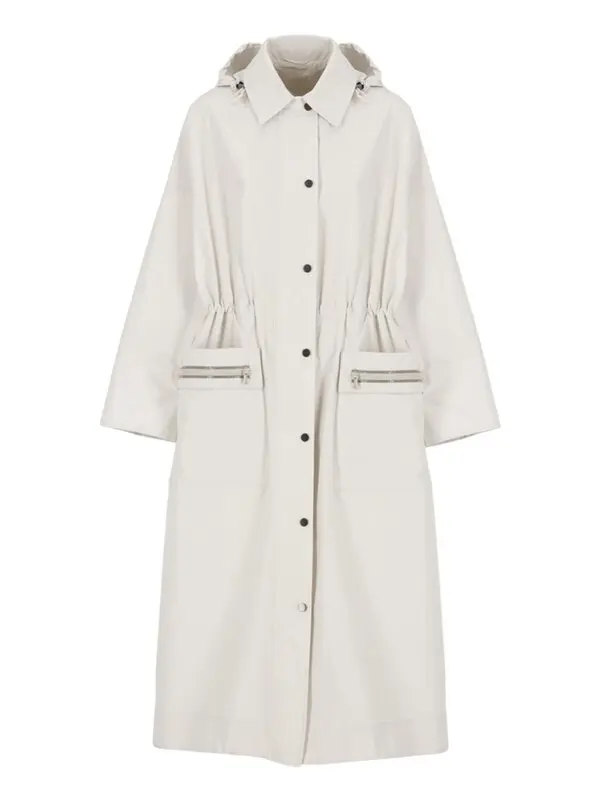 Brunello Cucinelli Single-breasted Coat - White