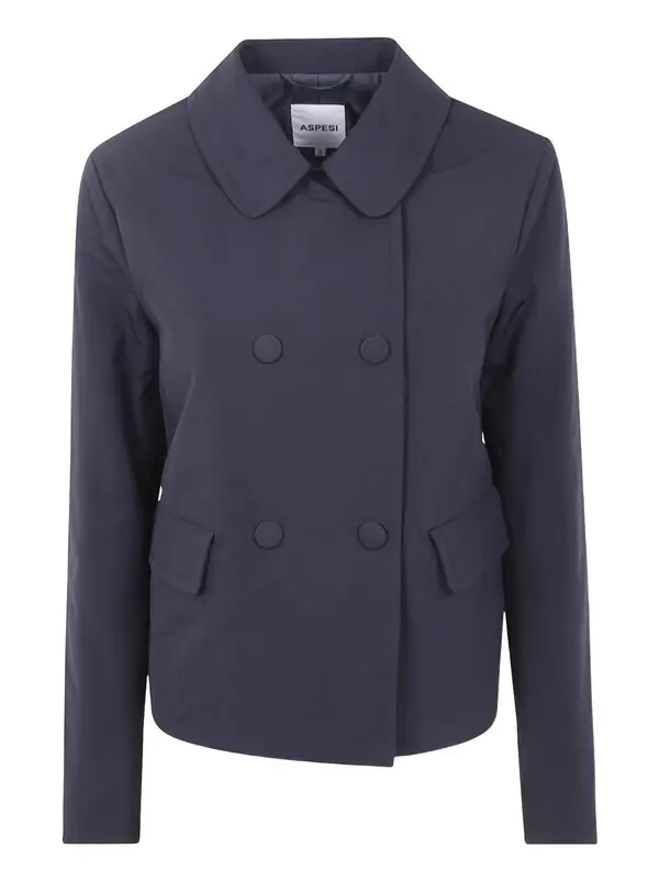 Aspesi Double-breasted Jacket - Black