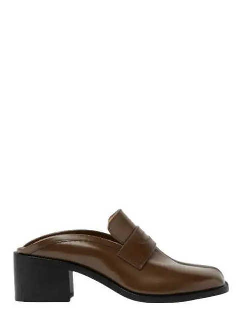 MAISON MARGIELA Tabi City Loafer Mules - Wood