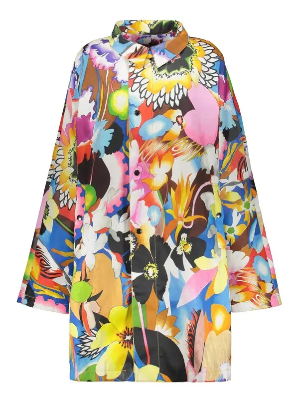 Missoni Floral Print Trench Coat - Multicolor