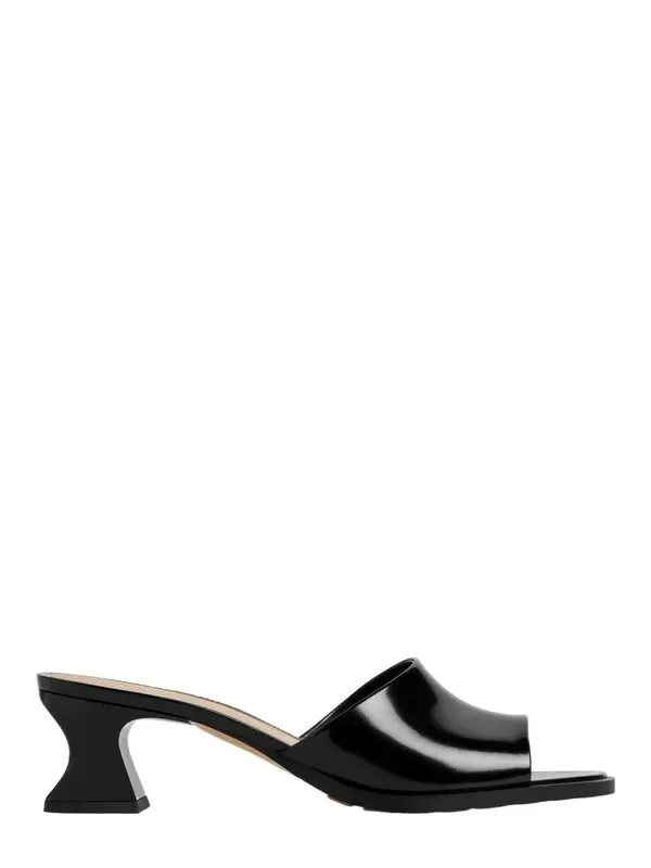 Bottega Veneta Cha-cha Mules With Sculptural Heel - Black