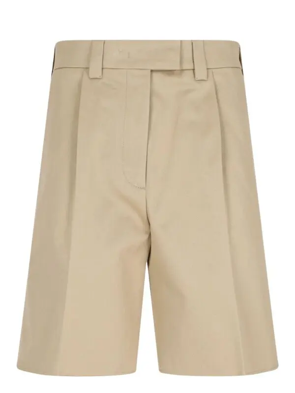 Miu Miu Chino Bermuda Shorts - Rope Ash