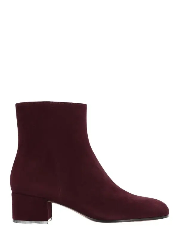 GIANVITO ROSSI 70mm Suede Block-heel Ankle Boots - Black